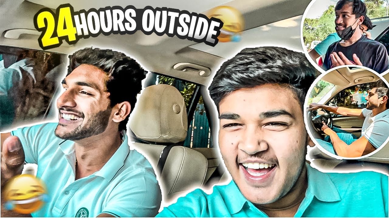 24 HOURS OUTSIDE HOME | SPECIAL FUN VLOG - YouTube