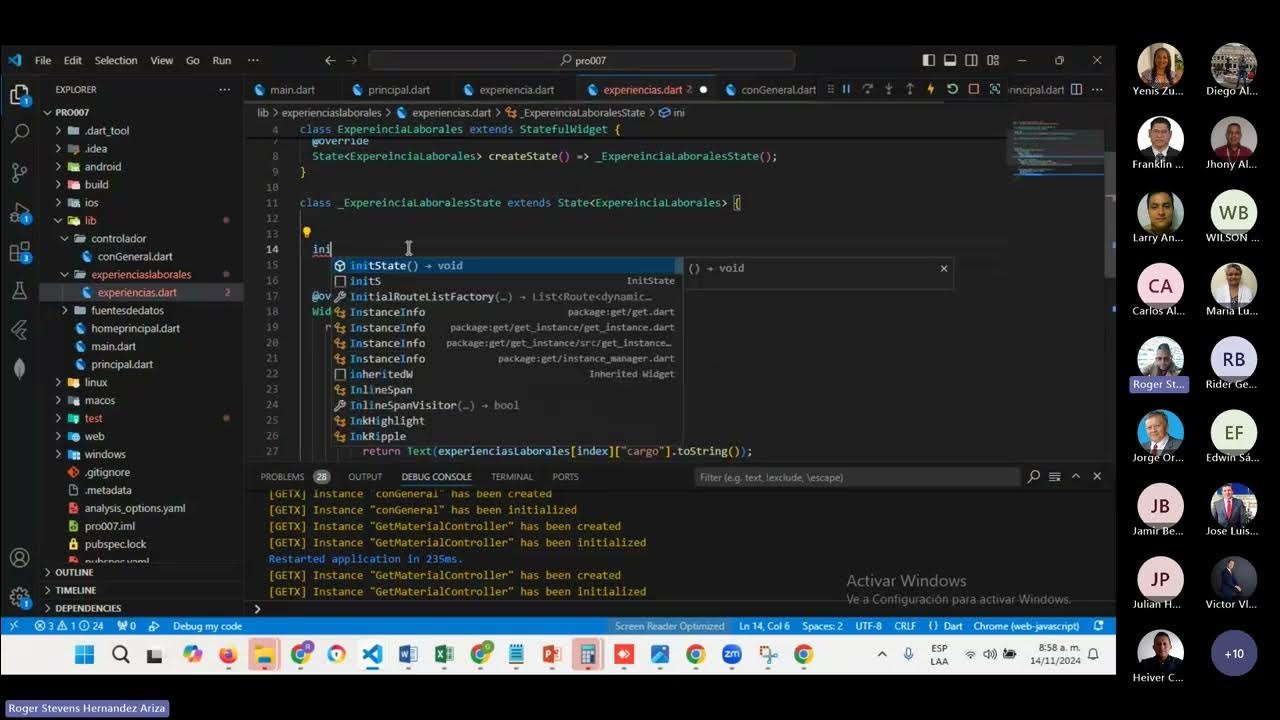 Parte No 14 Programacion Reactiva ejemplo 2 - YouTube
