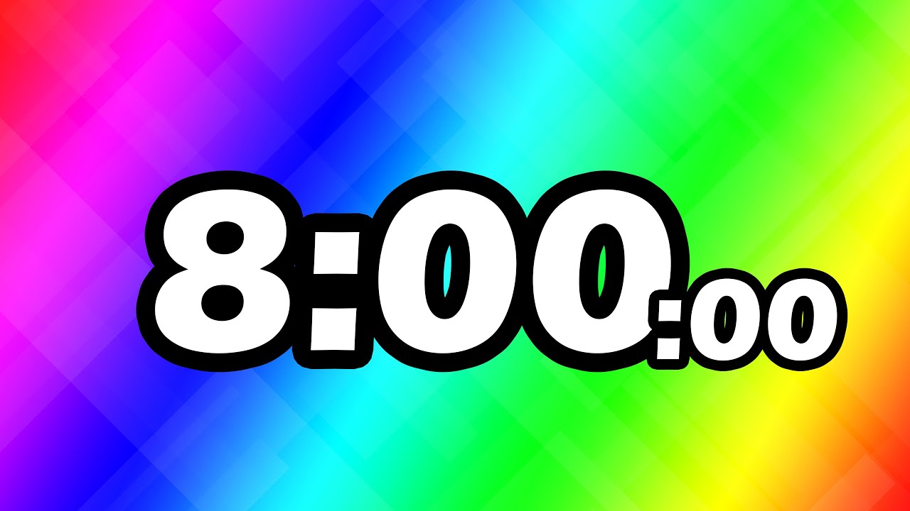 8 Minute/480 Second TIMER Countdown - YouTube