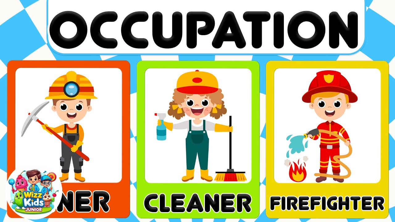 Jobs and Occupations Vocabulary for Kids Learn English vocabulary about ...