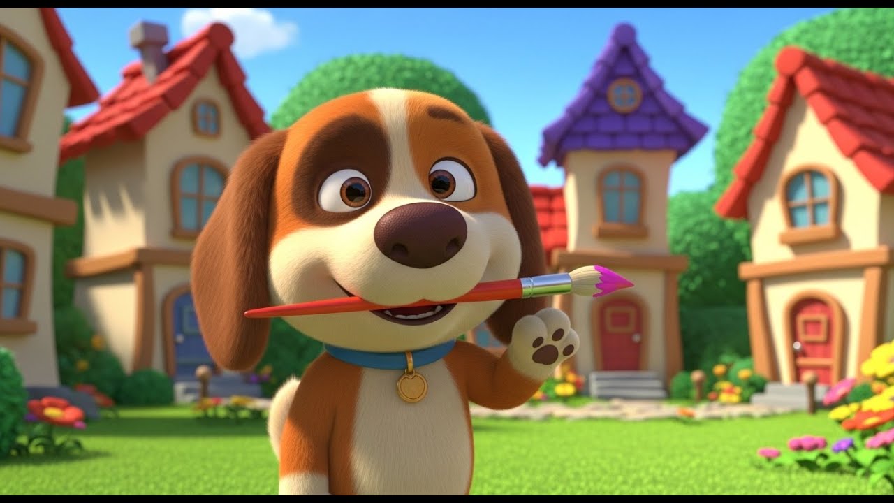El perro que pintó el cielo | Canción infantil educativa - YouTube