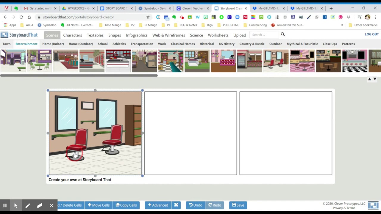 How to create Storyboard That GIF! Background 1/3 - YouTube
