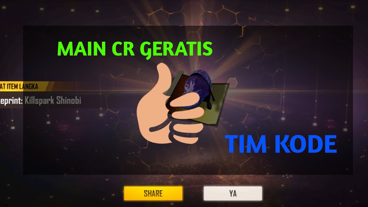 🔴LIVE CR GRATIS TIM KODE - YouTube