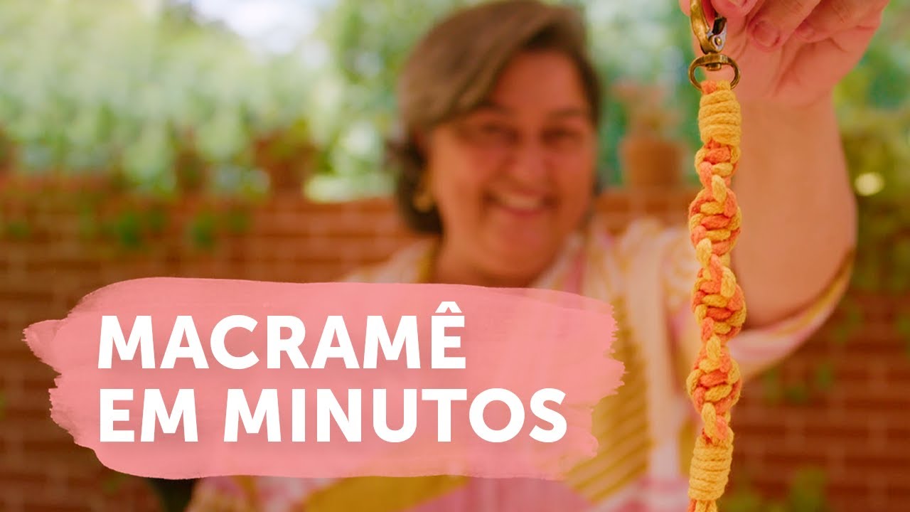 Como Fazer um Macramê em Alguns Minutos | Tutorial Passo a Passo - YouTube