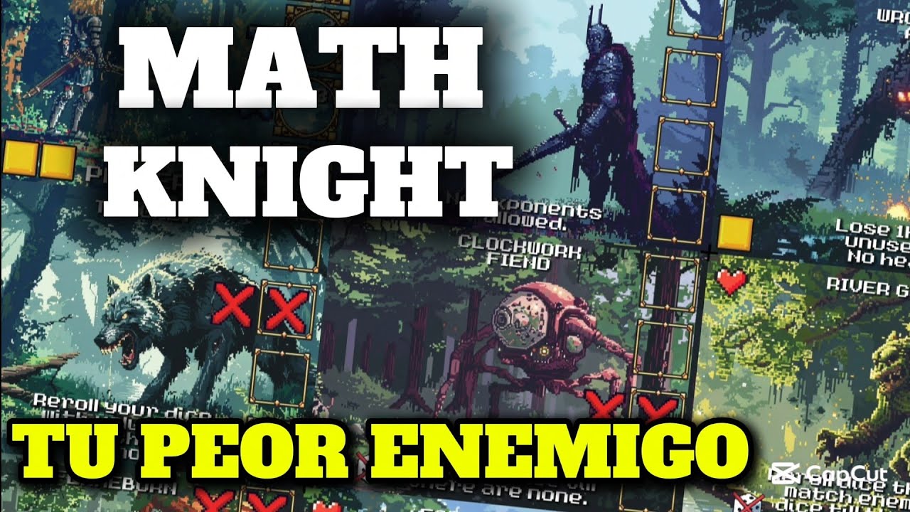 MATH KNIGHT: TU NÉMESIS HA LLEGADO | PARTIDA Y RESEÑA DE PRINT AND PLAY - YouTube