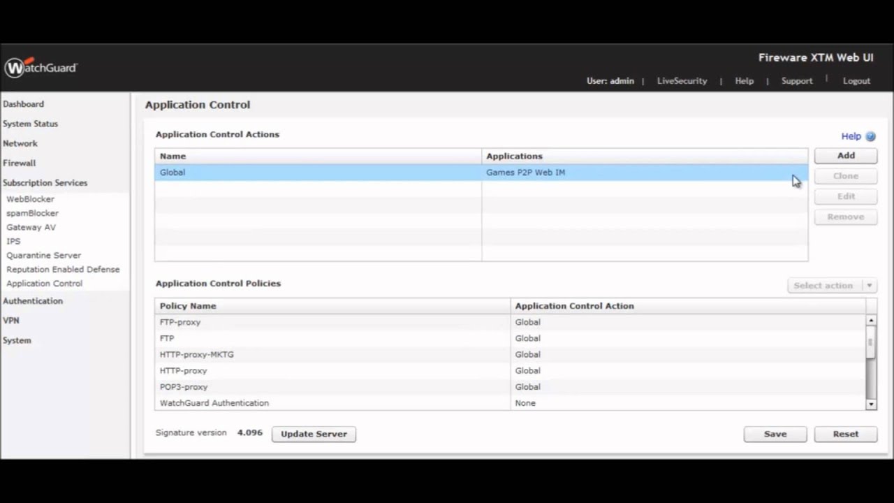 WatchGuard: Demo Application Control for XTM - YouTube