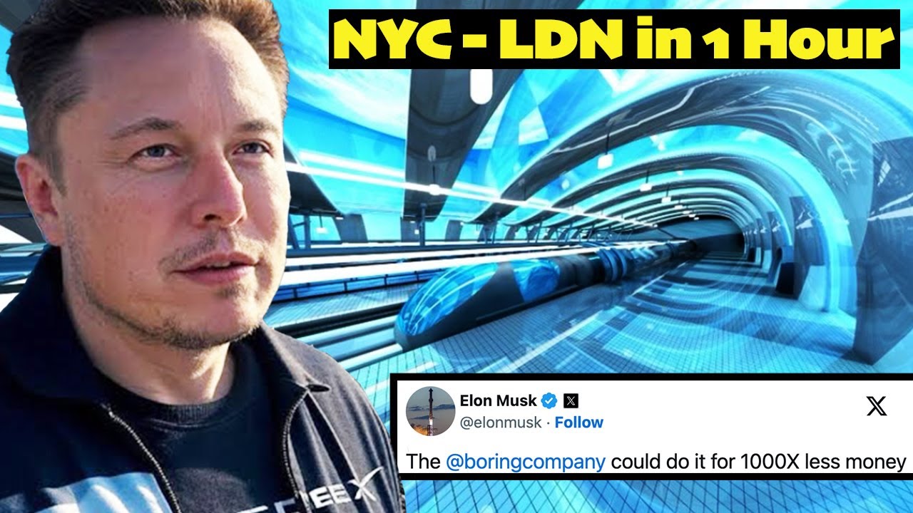 Elon Musk's $20 Billion Hyperloop: NYC to London in 60 Minutes! - YouTube