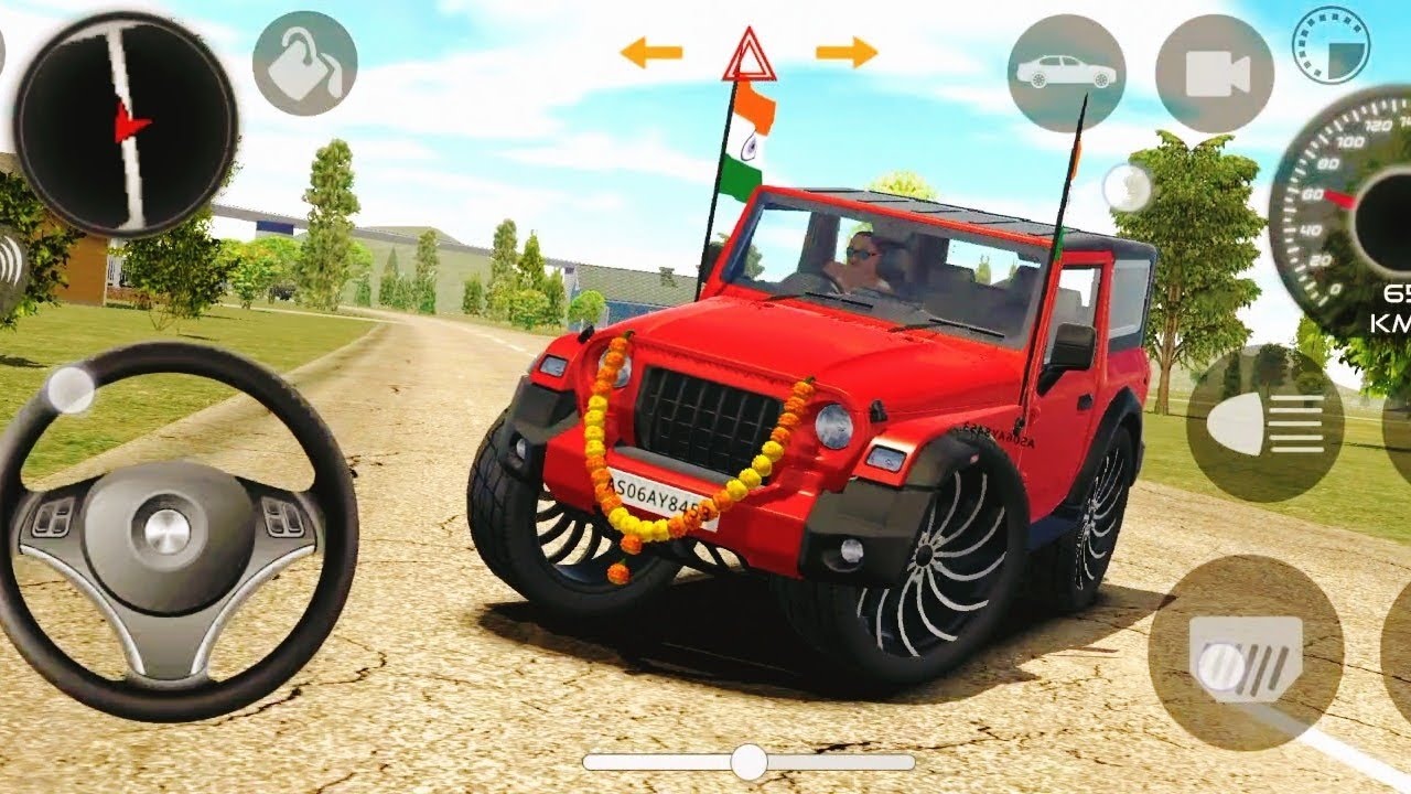 Modified mahindra Thar - Red thar simulator - thar game Android - YouTube
