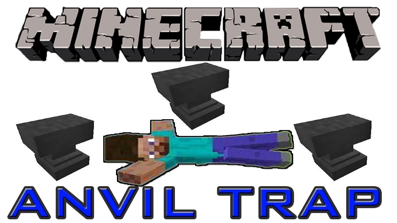 Piston Anvil Trip Wire Trap (Tutorial) :: Minecraft 1.4 - YouTube