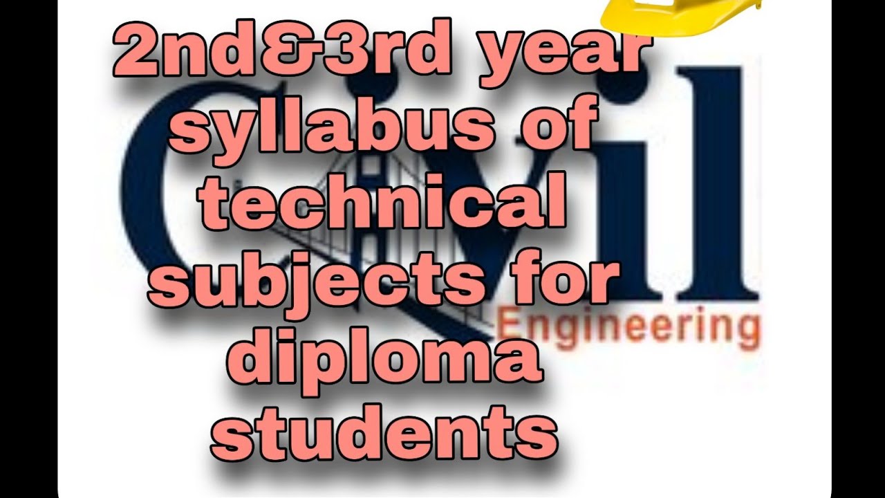 Technical subjects online class for diploma civil (2nd & 3rd year ...