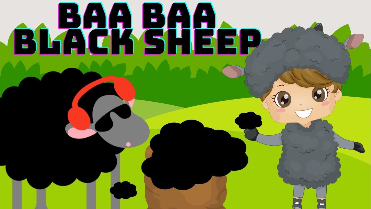 BAA BAA BLACK SHEEP Children's Song with Lyrics #nurseryrhymes #nursery ...