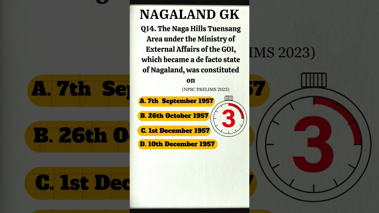 NAGALAND GK (NPSC 2023) with brief explanation. #npsc #upsc #nagaland # ...