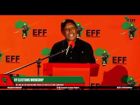 CIC Julius Malema addressing the EFF Elections Workshop at Birchwood Hotel, Ekurhuleni! - YouTube