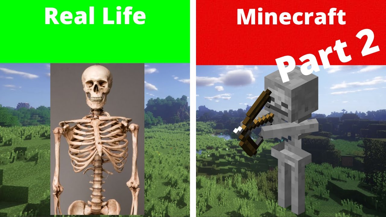 Minecraft VS Real Life Part 2 - YouTube