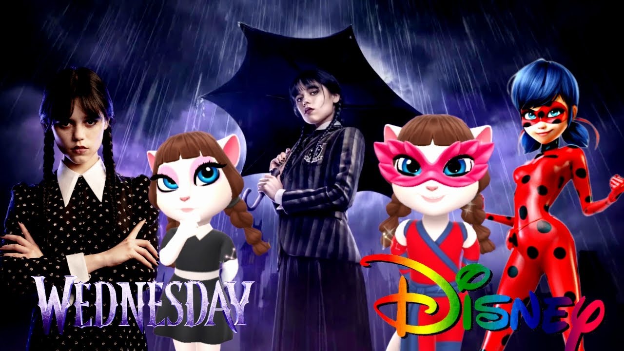 My Talking Angela 2, Wednesday VS Ladybug, Wednesday, Ladybug, miss ...