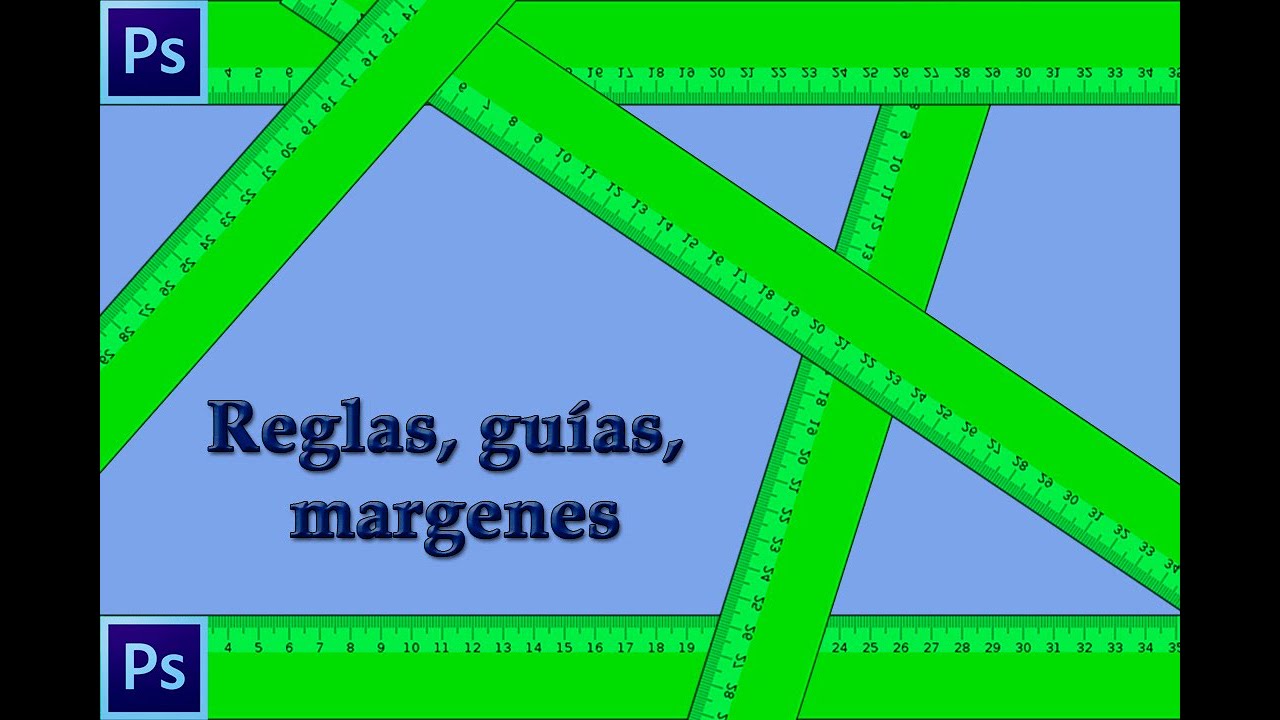 TUTORIAL como usar PHOTOSHOP principiantes uso de REGLAS, LINEAS y ...