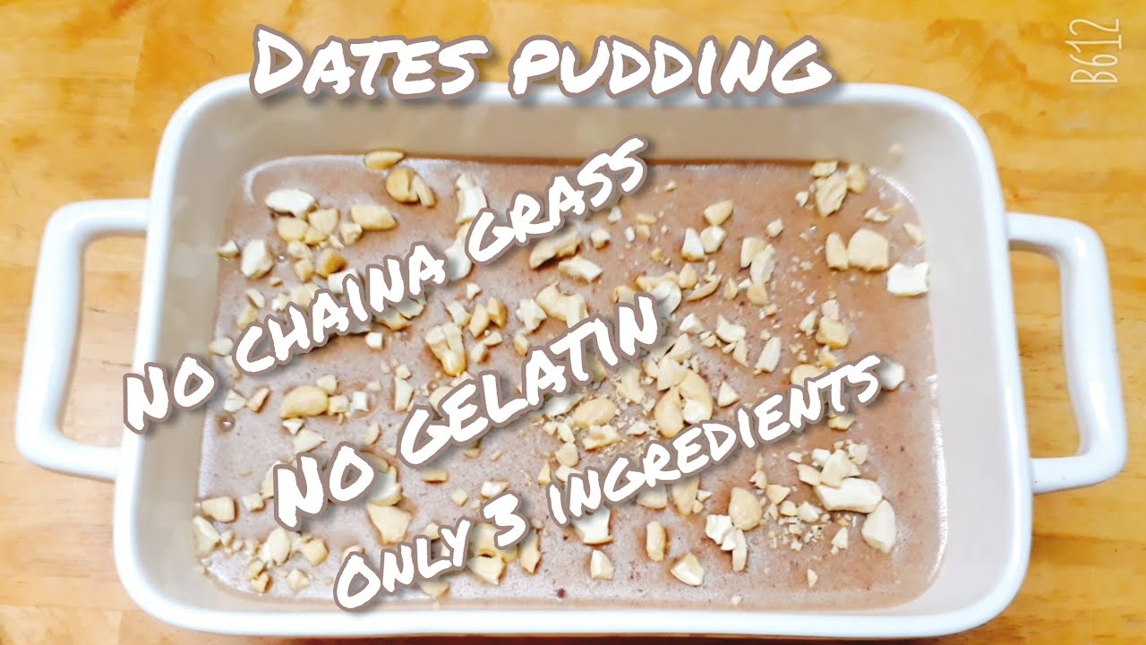 DATES PUDDING/ 3 INGREDIENT DATES PUDDING/RAMADAN RECIPE/lockdown easy ...