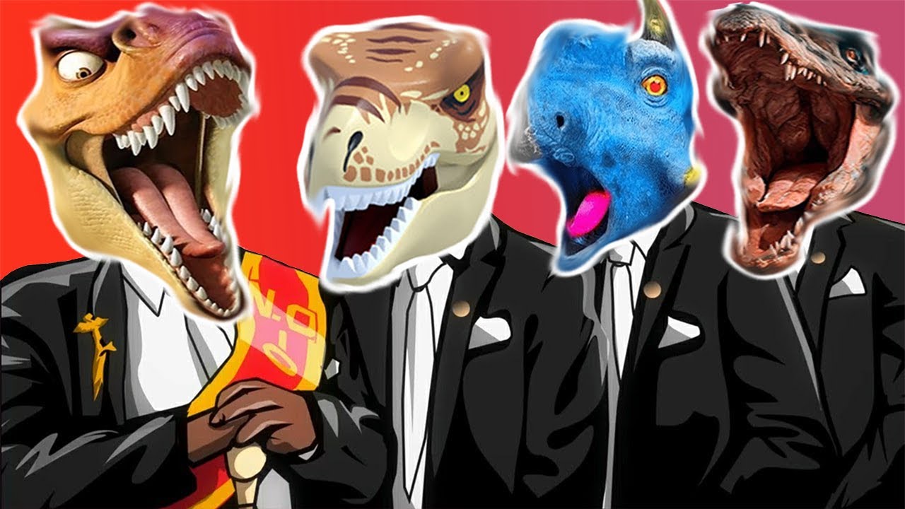 Dinosaurs Fight | Tyrannosaurus REX vs Spino JURASSIC WORLD EVOLUTION - Coffin Dance Meme Cover ...