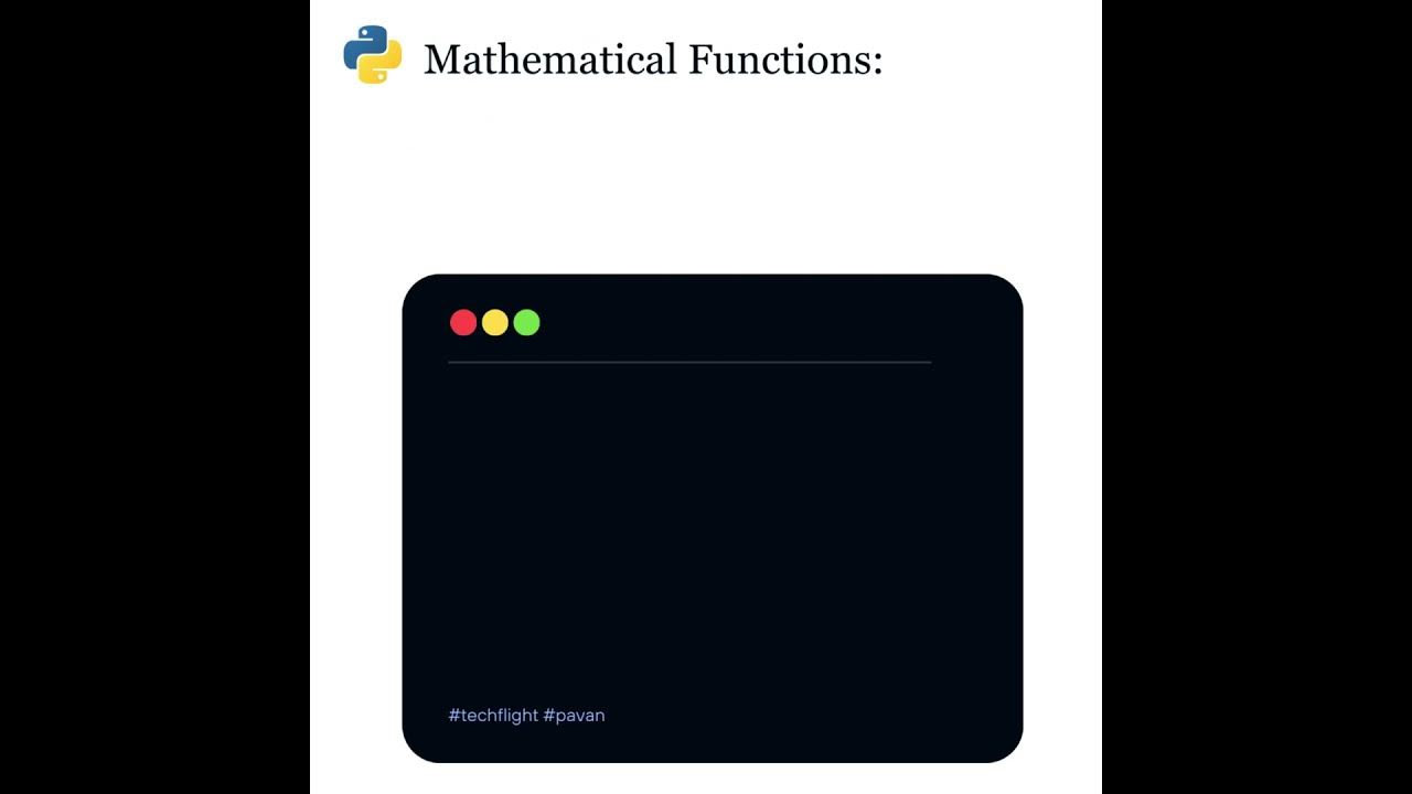 Python 💻 Mathematical Functions Pow Python Coder Programming