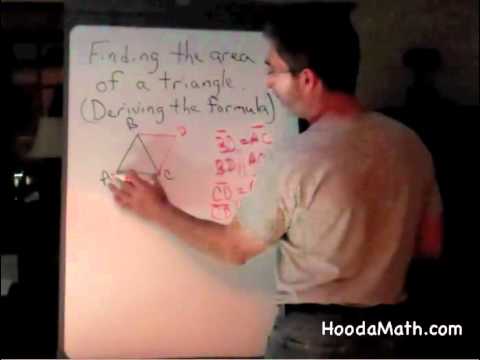 Deriving the Formula of the Area of a Triangle - YouTube