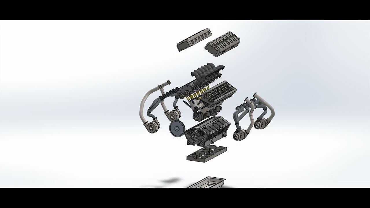 Diesel Engine Exploded view - YouTube