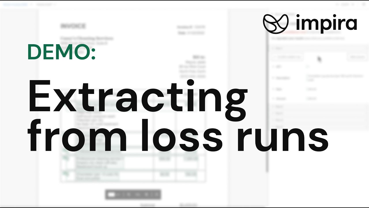 Demo: Extracting from loss run reports - YouTube