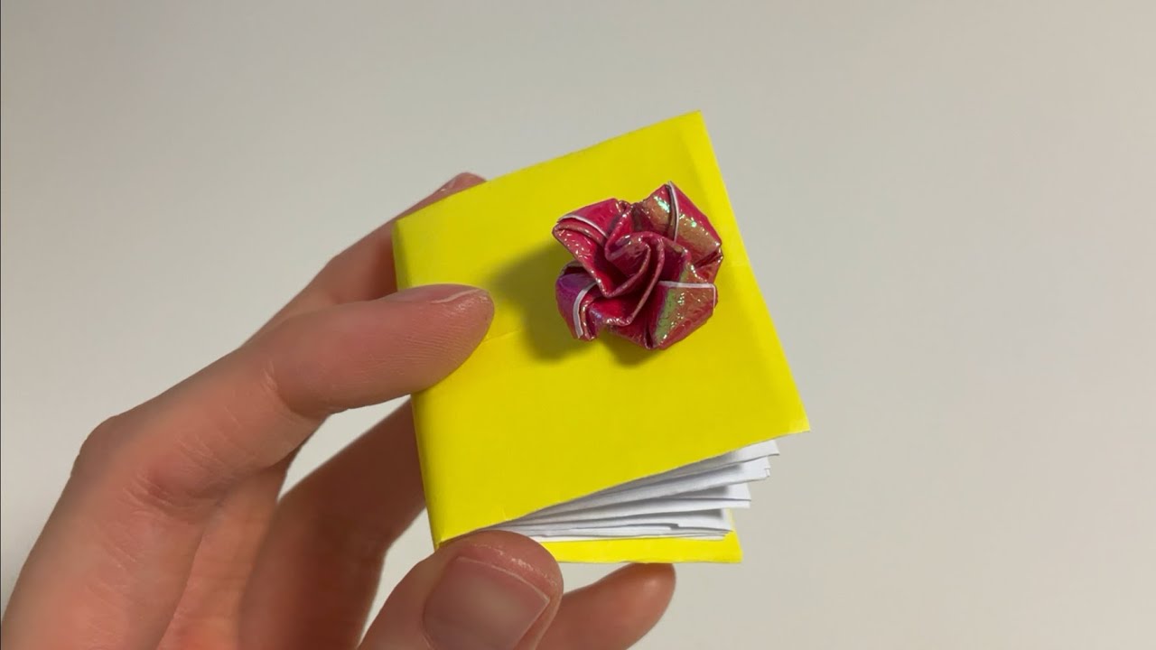 How to make origami mini book - YouTube
