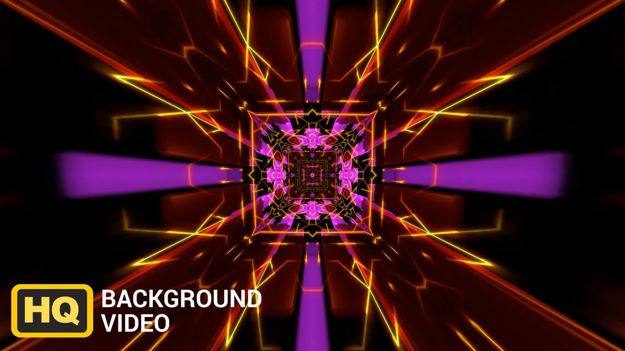 Golden PURPLE Abstract VJ Motion Background | Neon Light VJ Loops ...