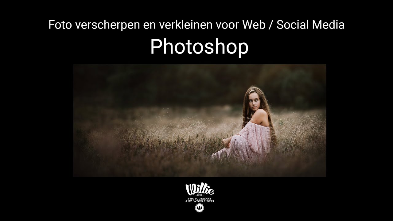Afbeelding verscherpen en verkleinen voor Web in Photoshop - YouTube