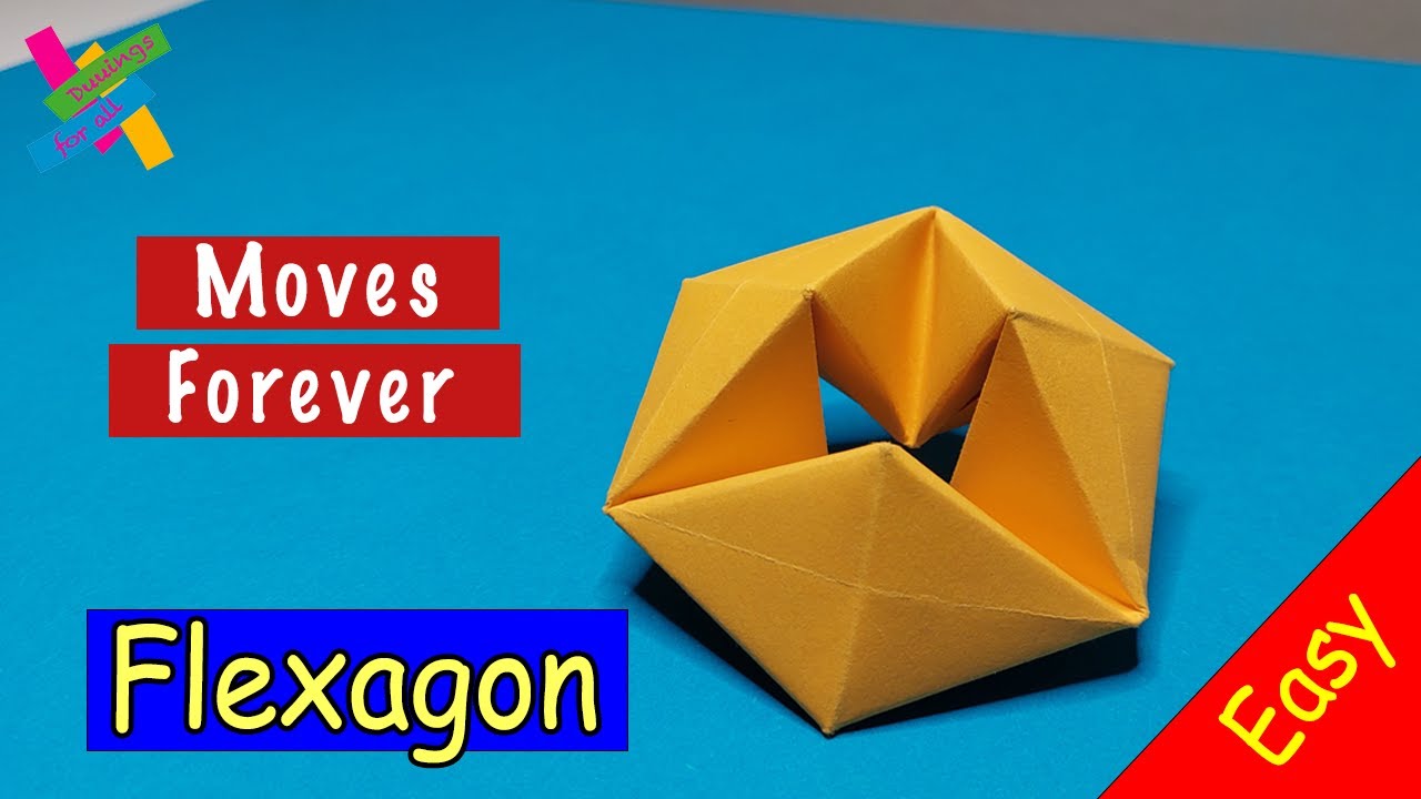 Origami Transforming FLEXAGON | DIY Easy | How to make paper MAGIC ...