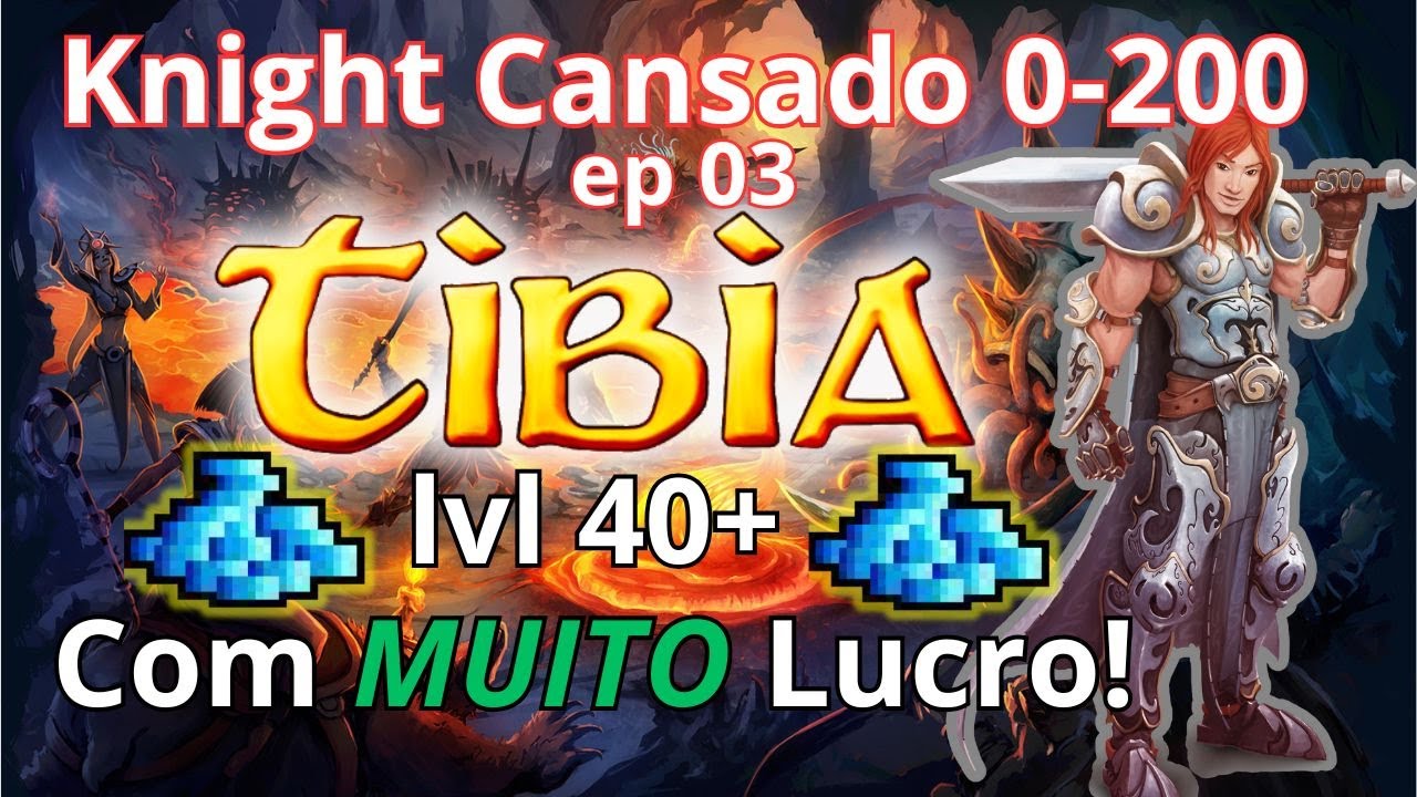 TIBIA GUIA DE KNIGHT CANSADO DO ZERO 0-200 ep 03 #tibia #tibiagame # ...