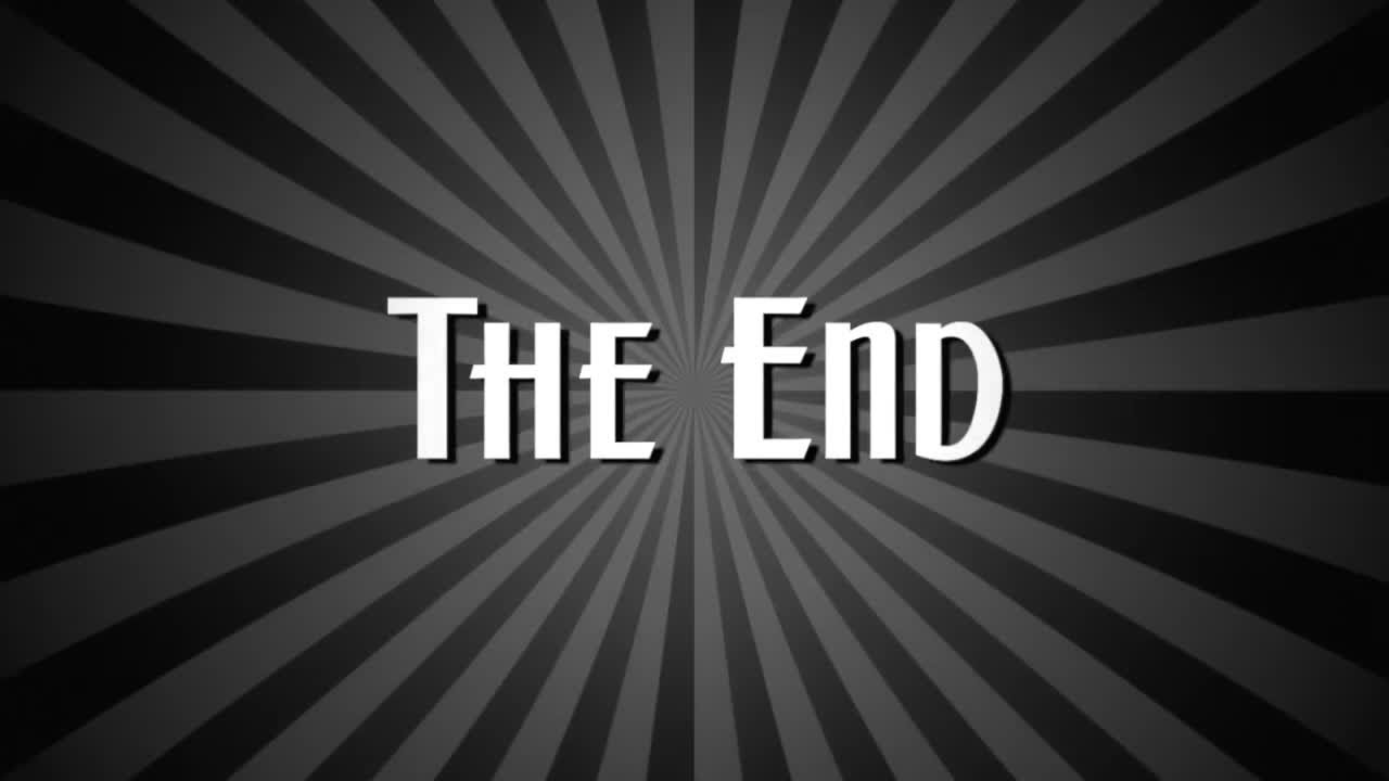 The End Vintage Style Film Motion Graphics - YouTube
