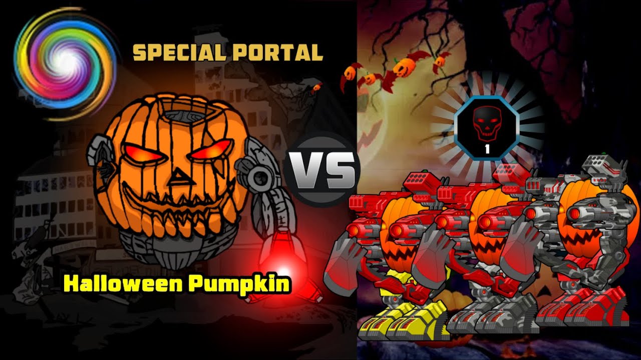 New Halloween Pumpkin Portal 🎃 (2024) & Playing as 3 Pumpkin Mechs to ...