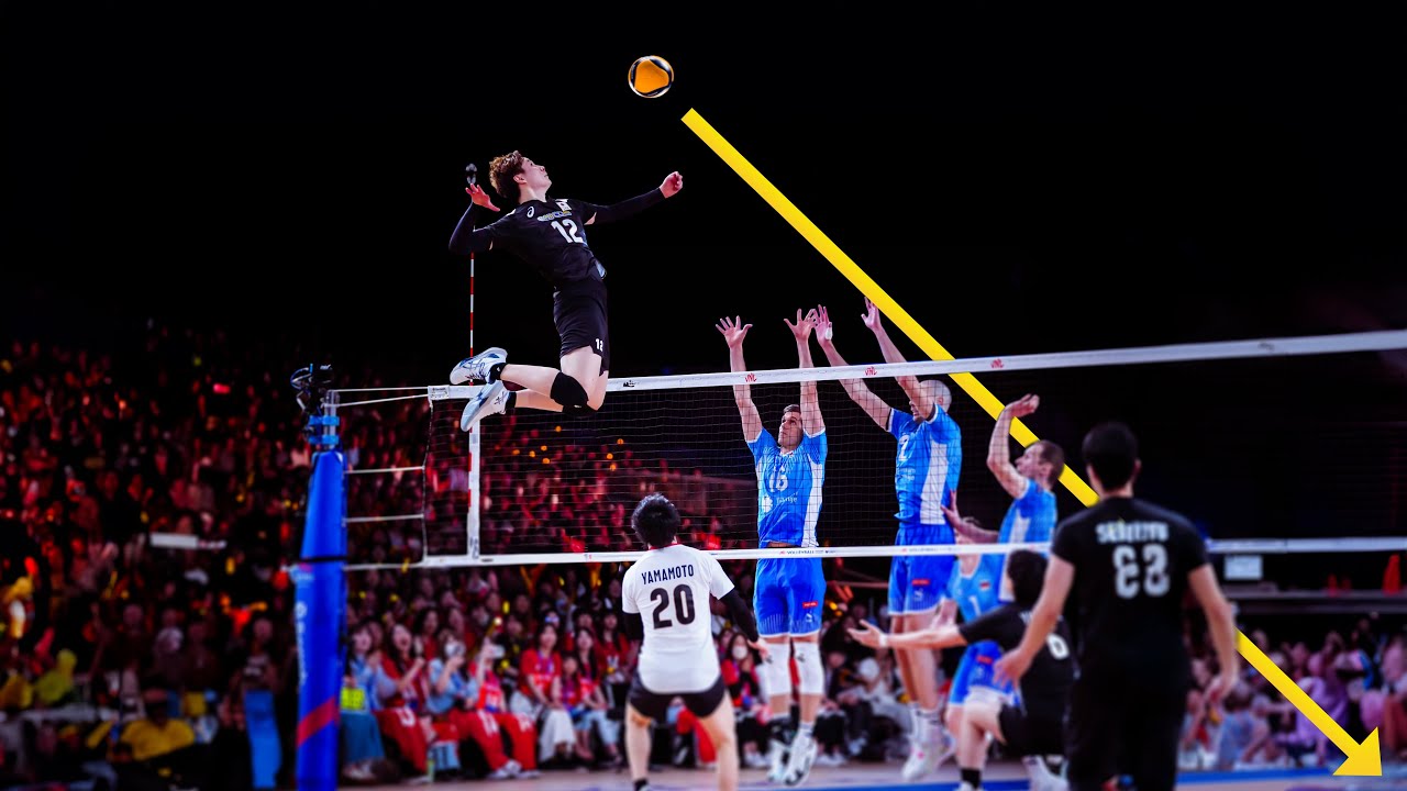 Ran Takahashi | Monster of the Vertical Jump | Men's VNL 2024 - YouTube