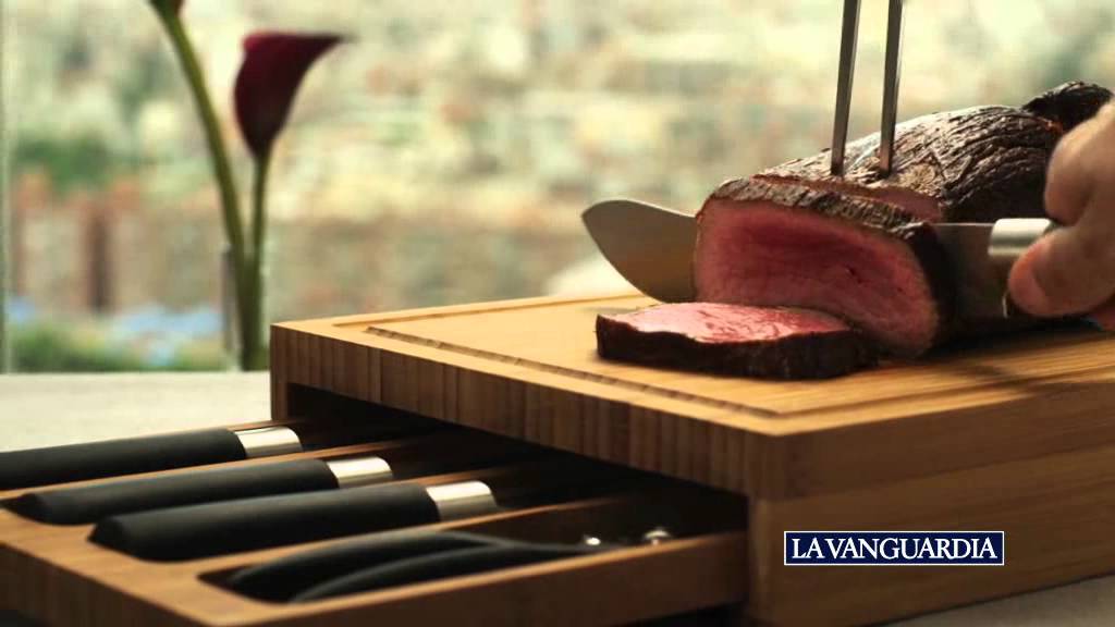 Complet joc de ganivets i forquilles especials per a la carn La ...