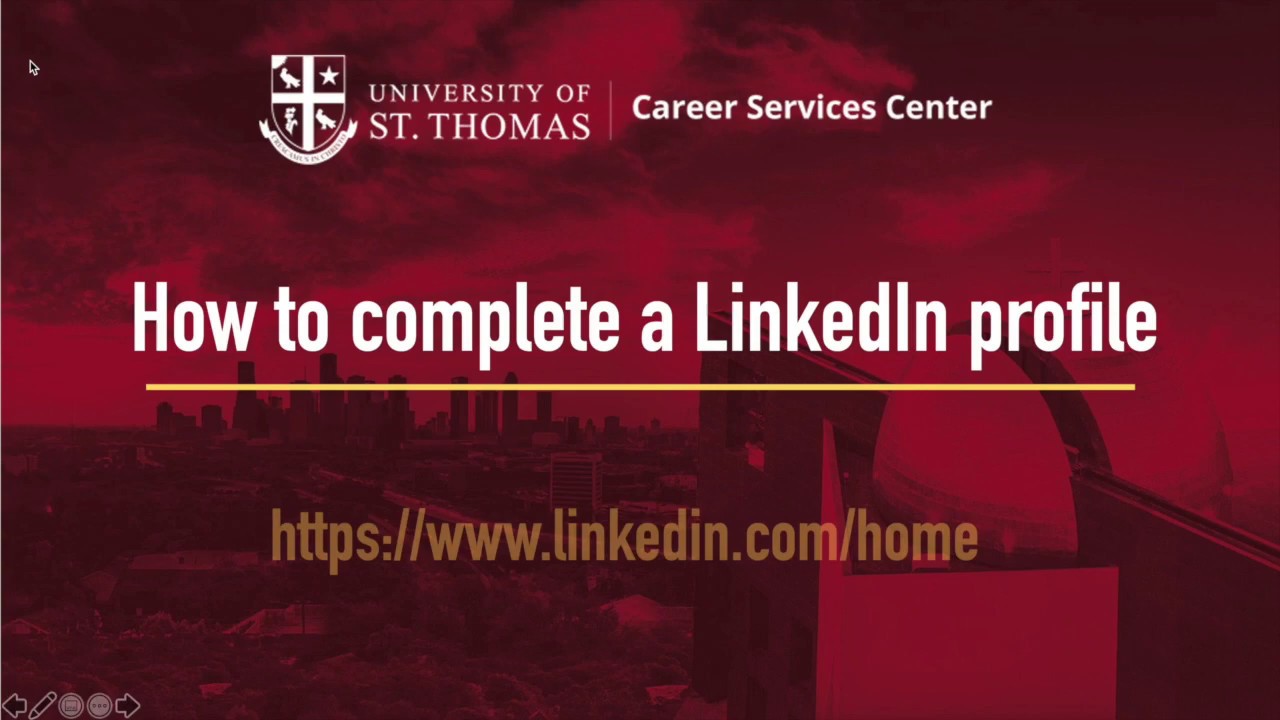 How to complete a LinkedIn Profile - YouTube
