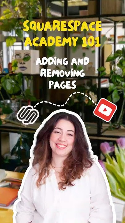 Add and remove pages on Squarespace - YouTube