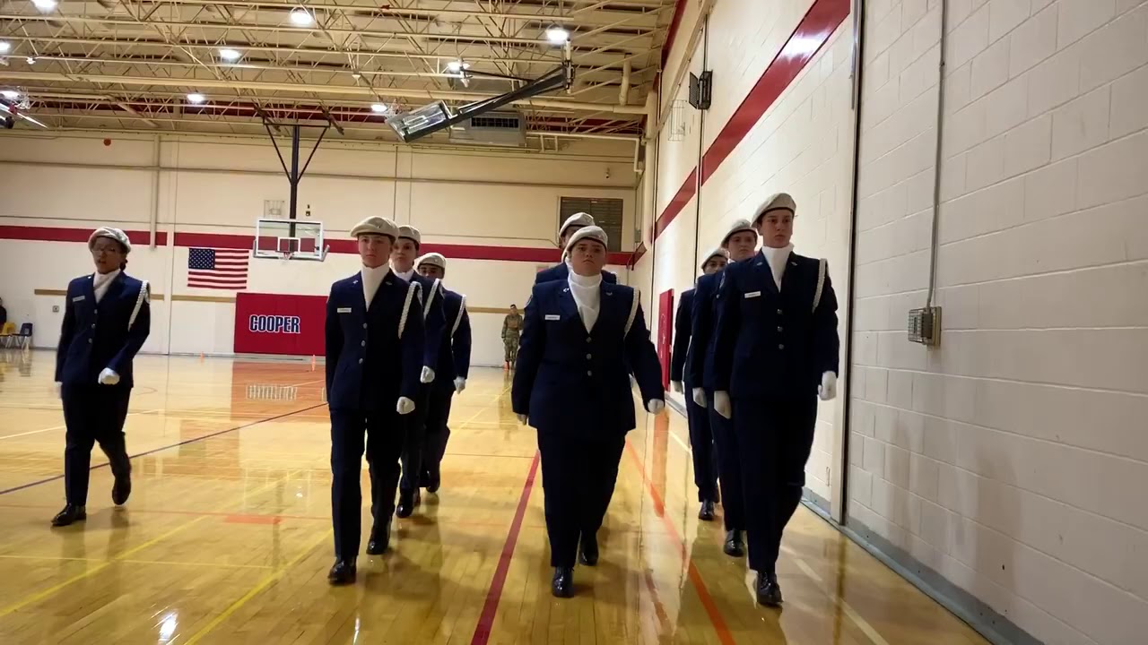TWHS AFJROTC Drill Team Cooper Drill Meet 2019 2020 Varsity Unarmed Reg ...