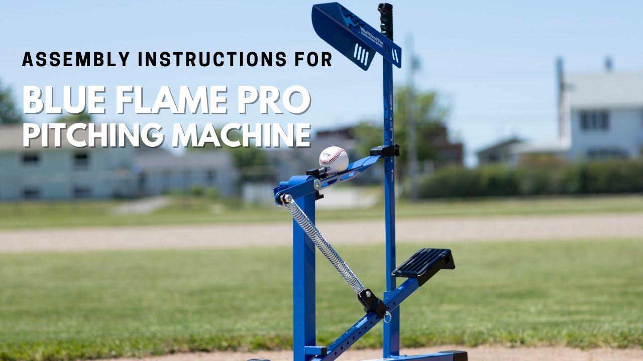 How to Assemble the Louisville Slugger Blue Flame Pro Pitching Machine ...