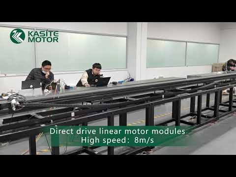 Direct drive linear motor modules high speed 8m/s - YouTube