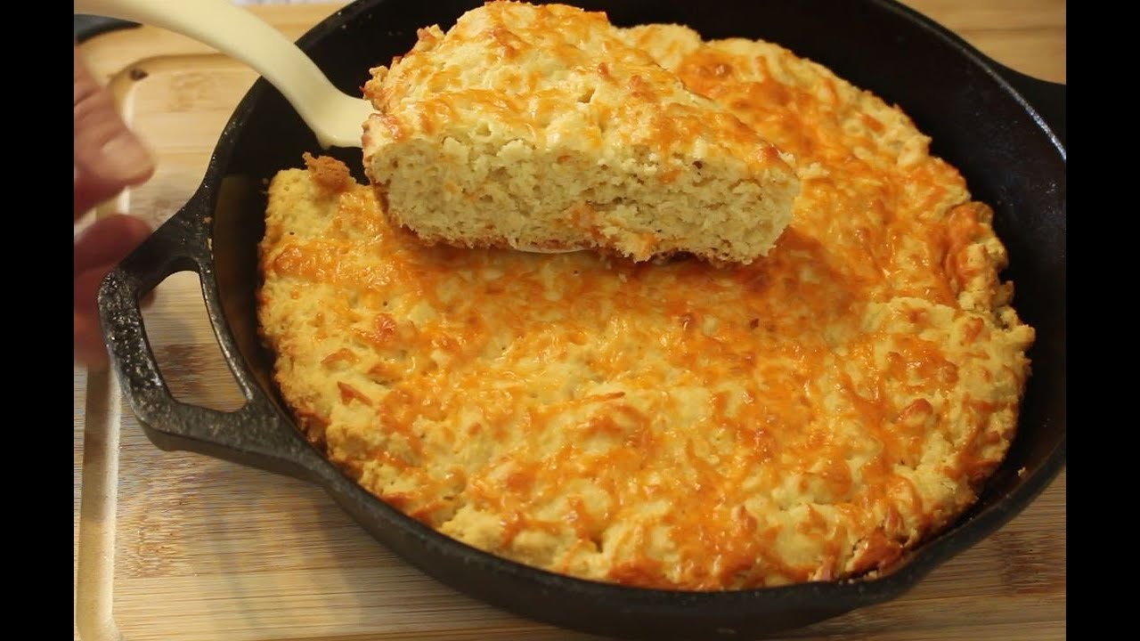 Cheesy Garlic Almond Bread/low carbs, gluten free - YouTube