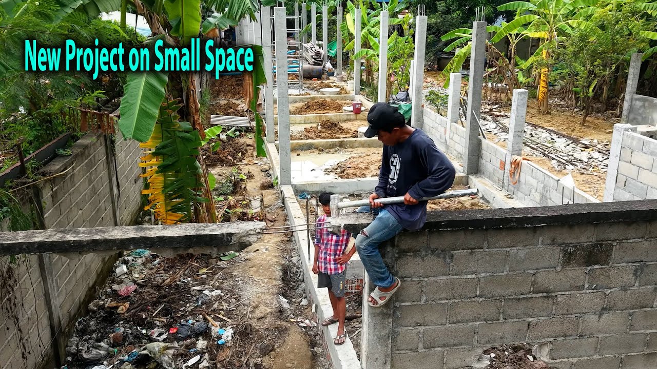 How to Start Building Project on small space with Bulldozer & Truck 5T ...