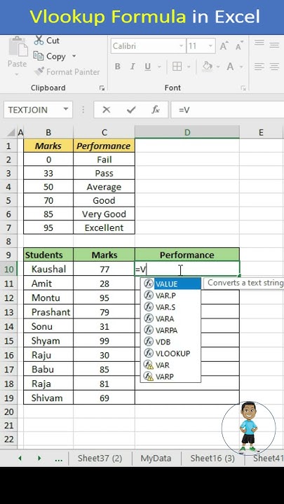 Excel Interview Question Vlookup Formula in Excel #excel #exceltips #exceltutorial #msexcel # ...