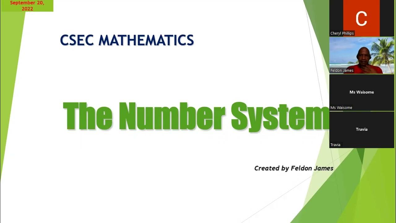 CSEC Math Number System 1 - YouTube