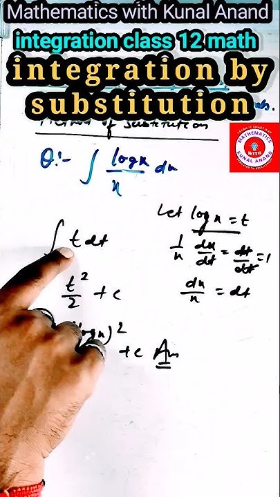integration by substitution class 12 math | ch 7 integrals | substitution method of integration ...