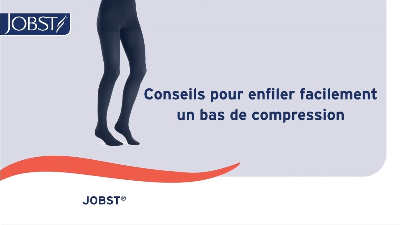 JOBST : Instruction pour enfiler des collants de compression - YouTube