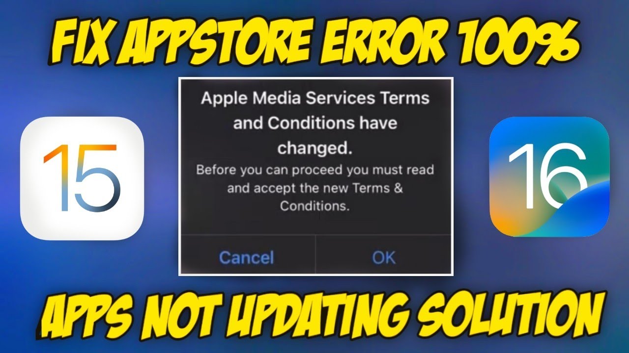 Fixed Appstore Updating Error 100% 🔥 on iOS 15.7 & iOS 16 - YouTube