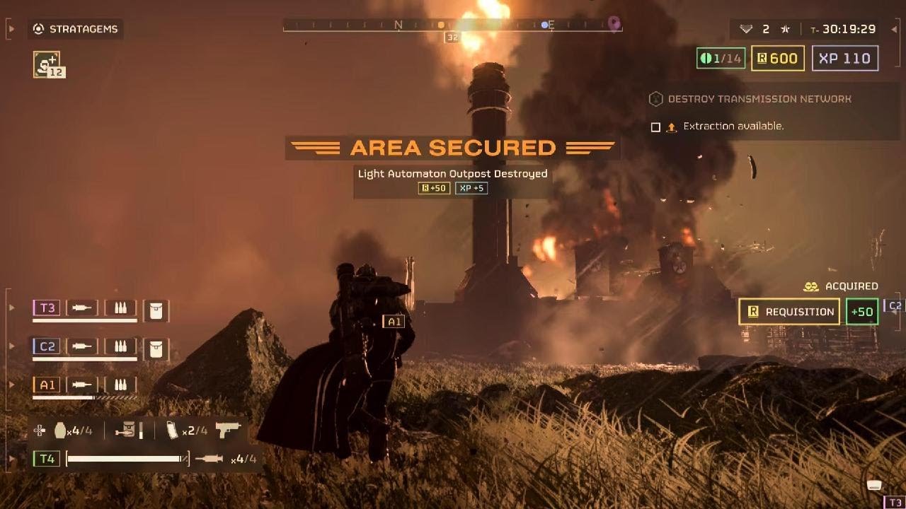 HELLDIVERS 2 Destroy transmission network - YouTube