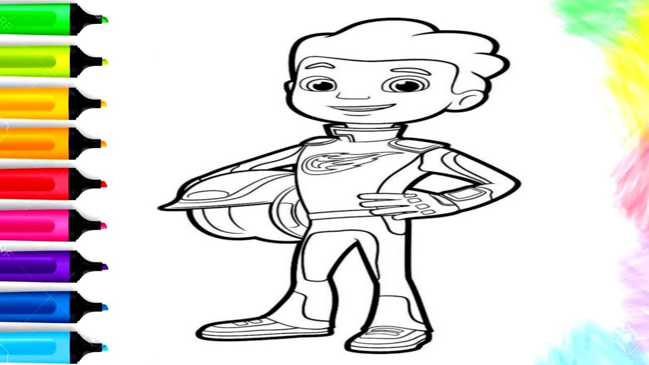 Pow petrol ryder drawing 🎨🖌️ | Colouring 🌈 in Pow petrol ryder step 🪜 ...