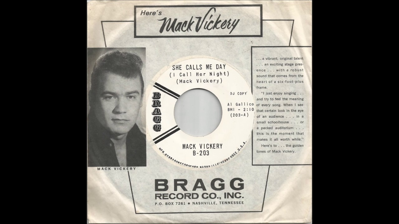 Mack Vickery - She Calls Me Day (I Call Her Night) - YouTube